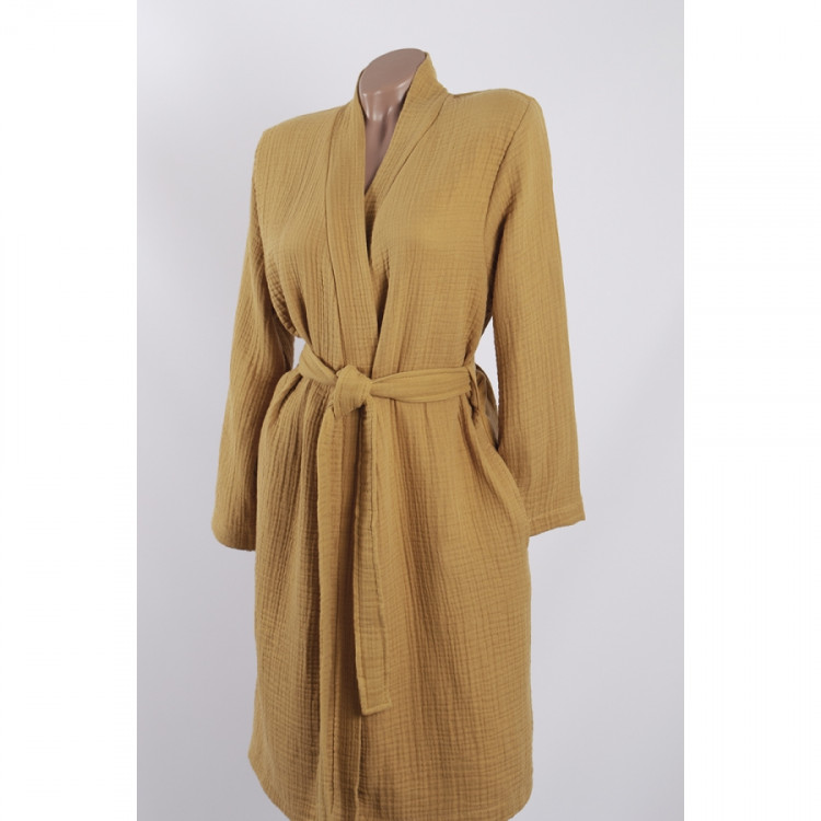 Халат Barine Cocoon hardal горчичный купить в интернет-магазине Homtex