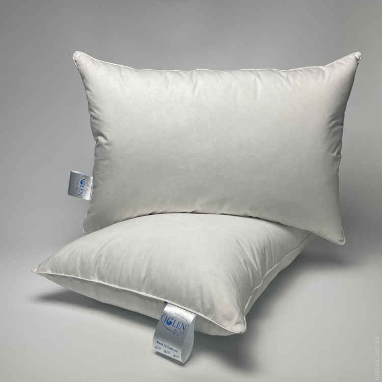 Подушка пуховая Iglen 100% белый пух 50х70см 400 г. купить в интернет ...