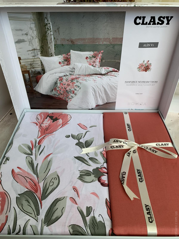 Постільна білизна Aran Clasy Ranforce Alin V1 євро купить в интернет ...