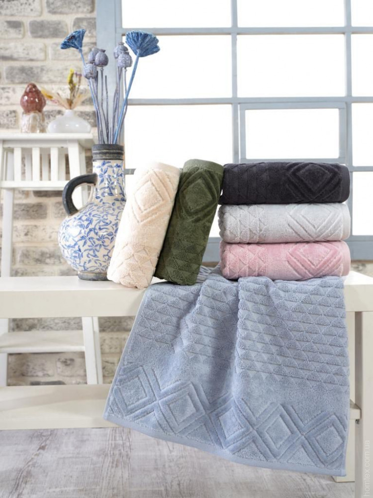 Набор махровых жаккардовых полотенец Sikel из 6 шт. 50х90 см., модель 8 ...